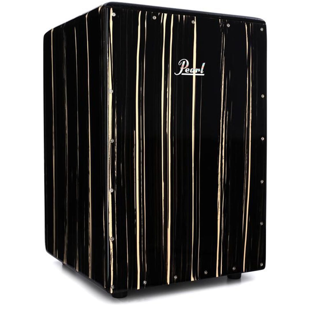 Pearl Boom Box Cajon Artisan Zebra Wood