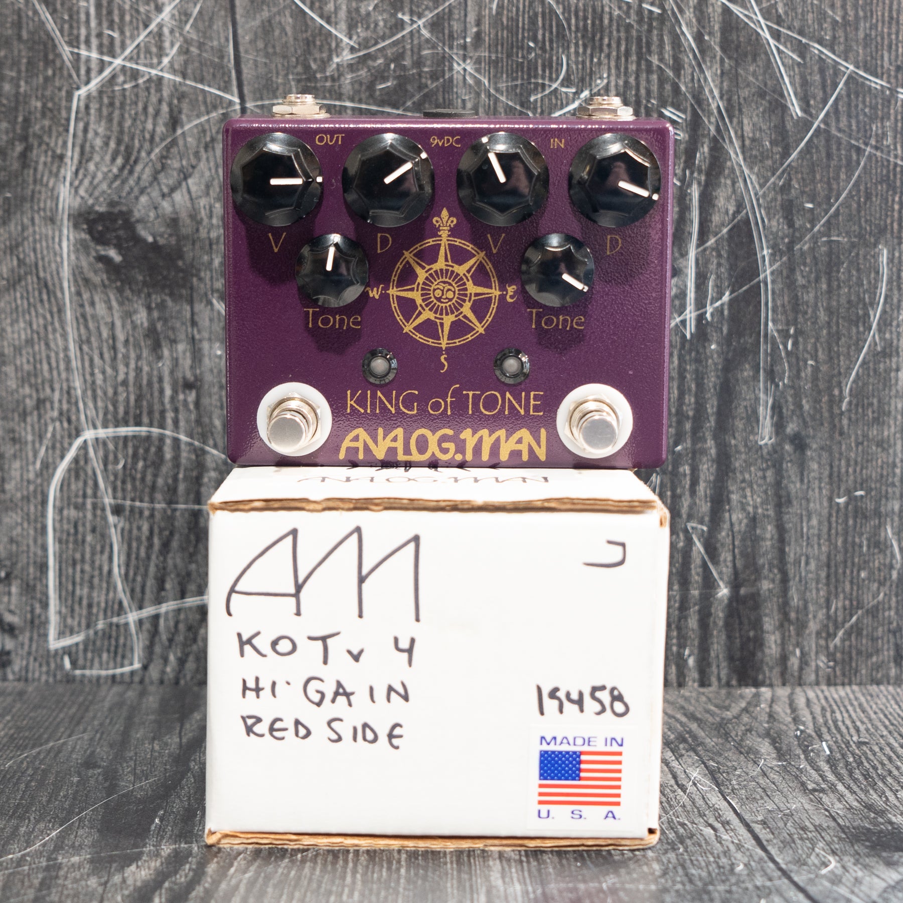 Analogman King of Tone V4 with Red Side High Gain Option