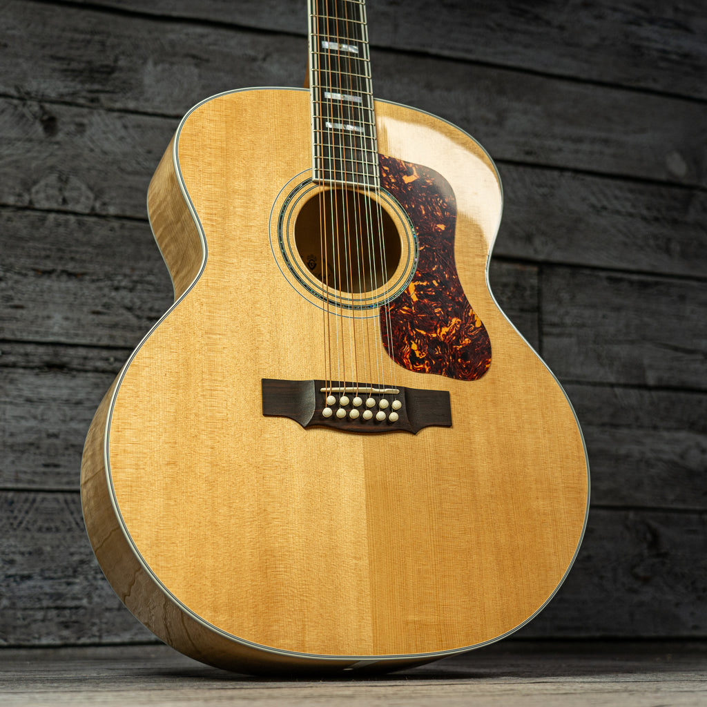 Guild F-512 Maple Jumbo Acoustic Guitar - Blonde Nitro