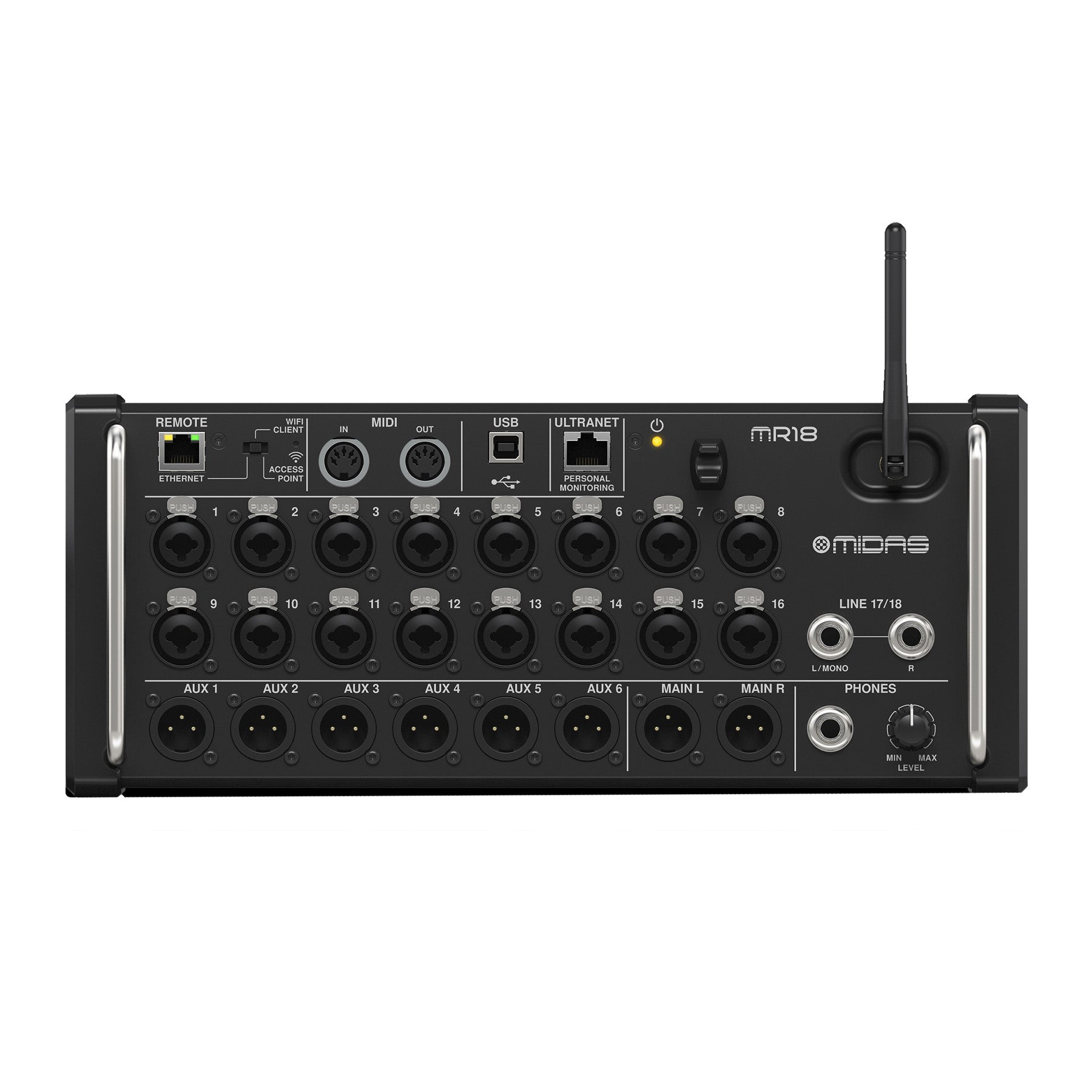 Midas MR18 18-Channel Tablet-Controlled Digital Mixer