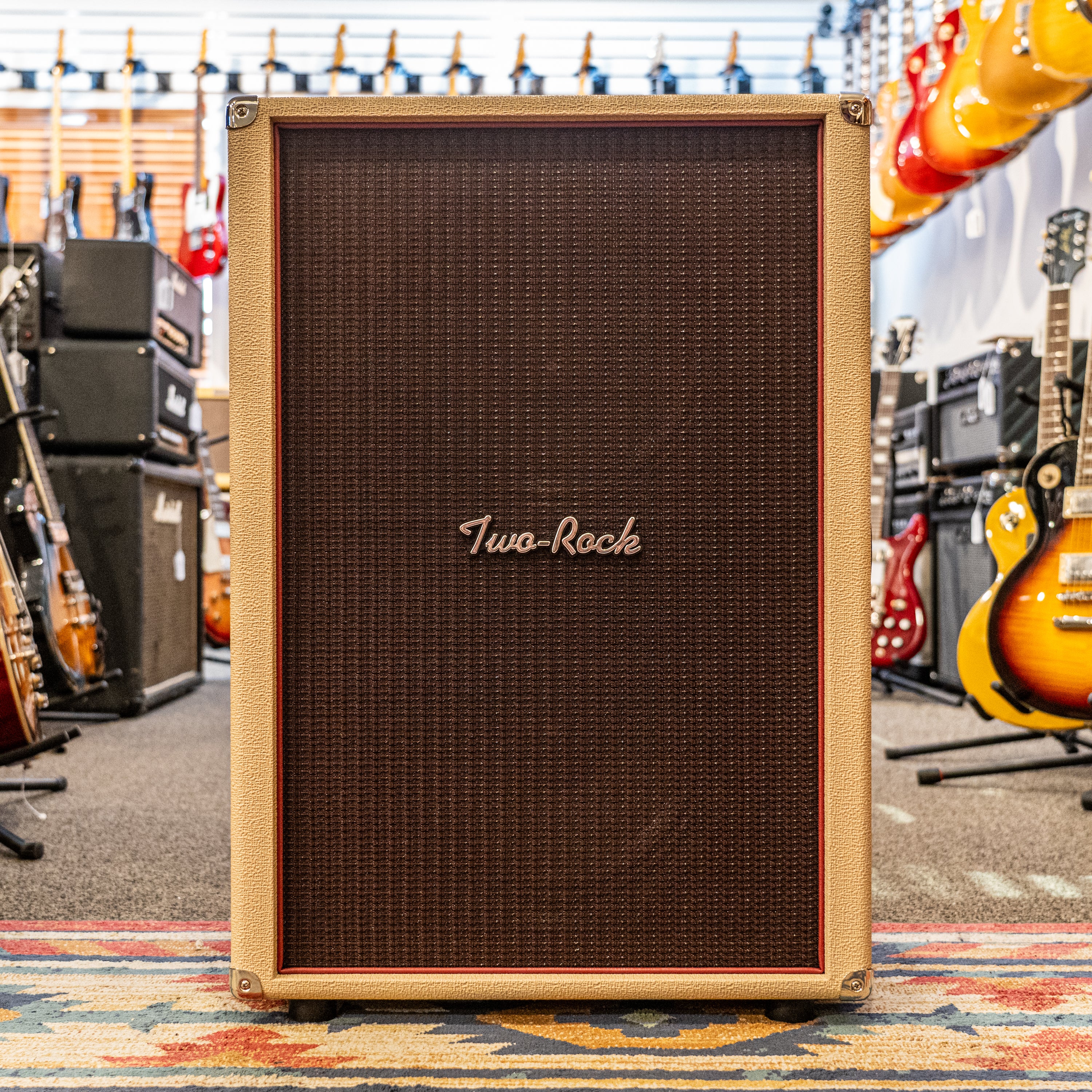 Two-Rock 2x12" Cabinet - Blond Tolex, Oxblood Grill