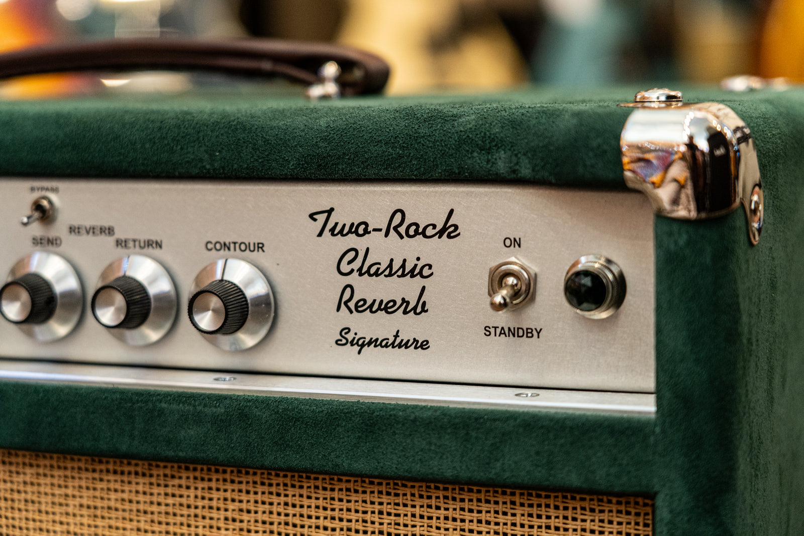 Two-Rock Classic Reverb Signature 40-watt Head - Forest Green Suede, C