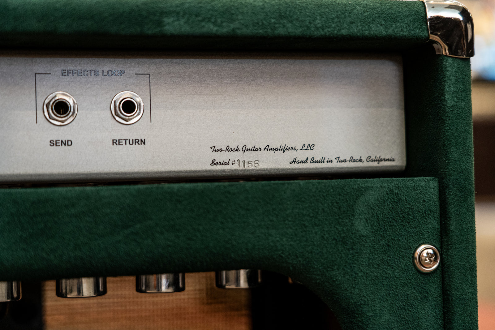 Two-Rock Classic Reverb Signature 40-watt Head - Forest Green Suede, C