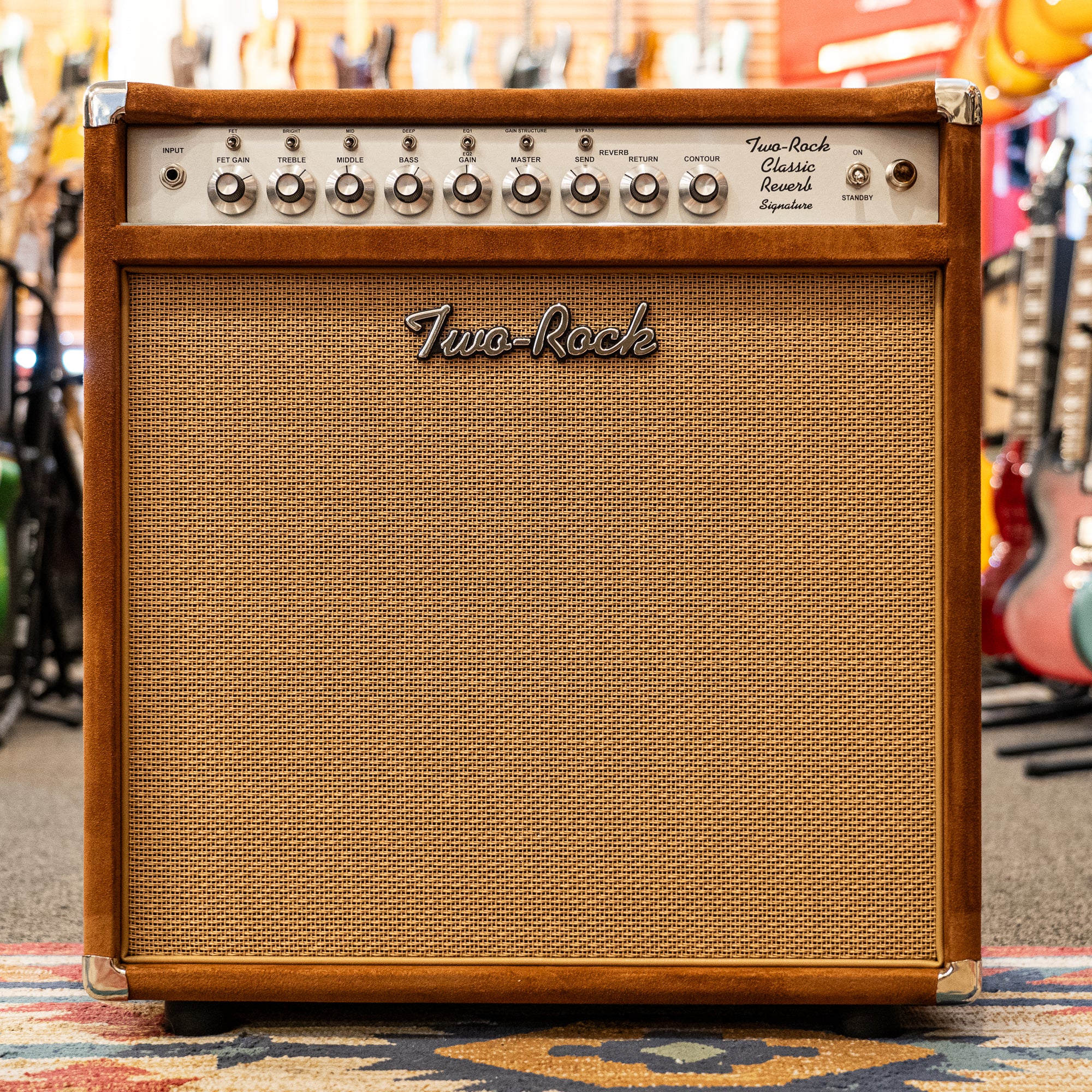 Two-Rock Classic Reverb Signature 50 Watt Combo - Tobacco Suede, Cane