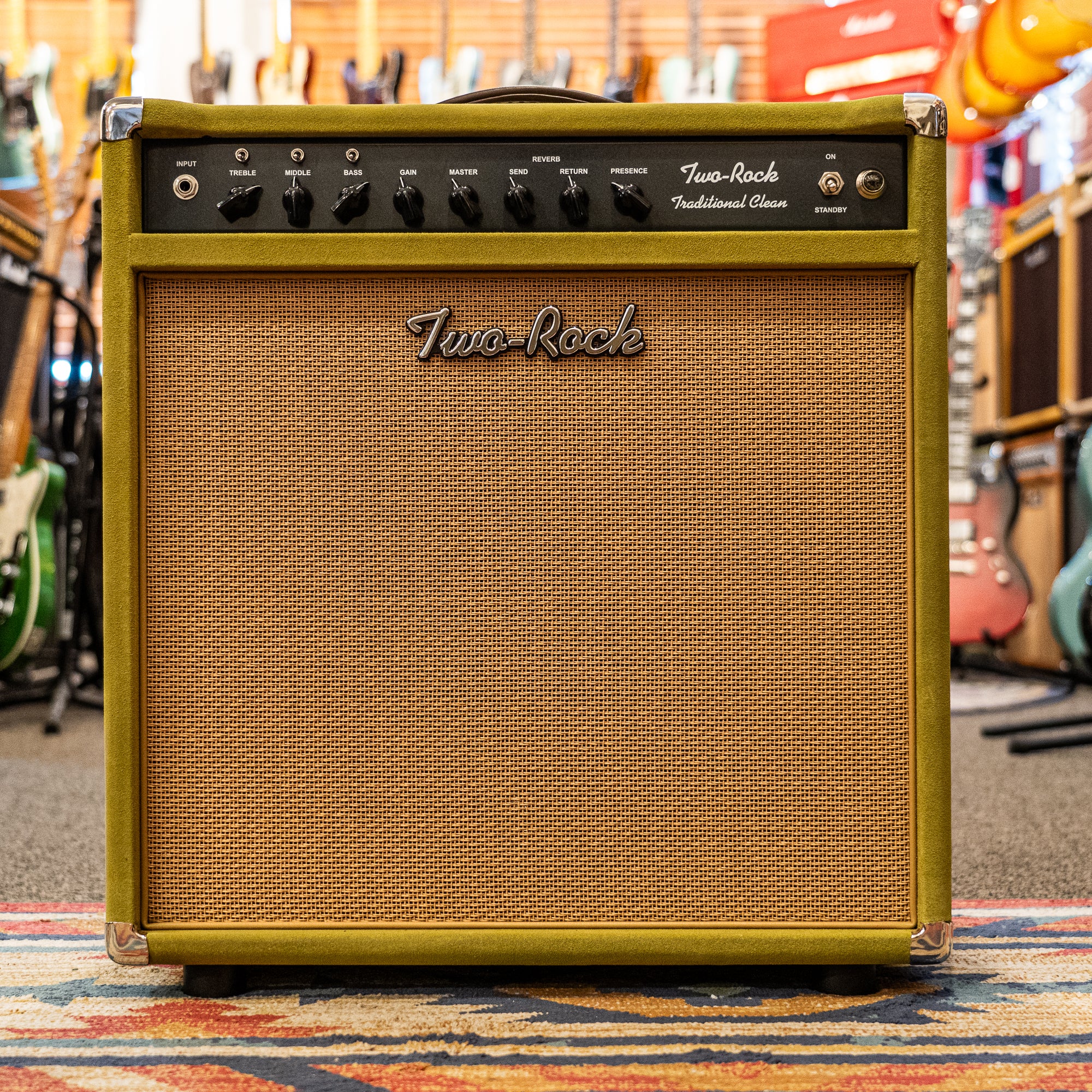 Two-Rock Traditional Clean 50 Combo - Loden Suede, Cane Grill