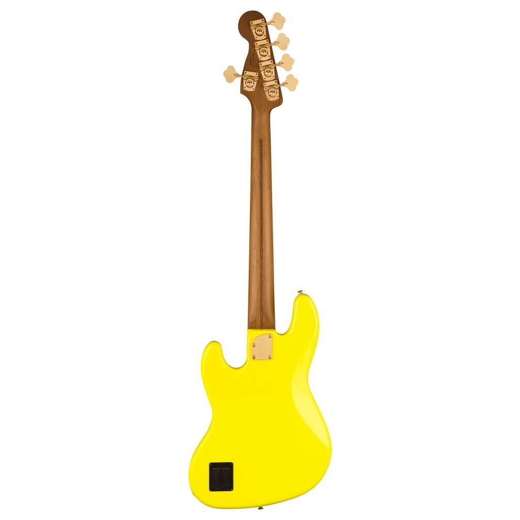 Fender MonoNeon Jazz Bass V - Maple Fingerboard, Neon Yellow