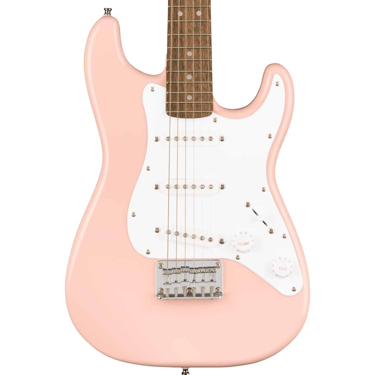 Squier Mini Stratocaster - Laurel Fingerboard, Shell Pink